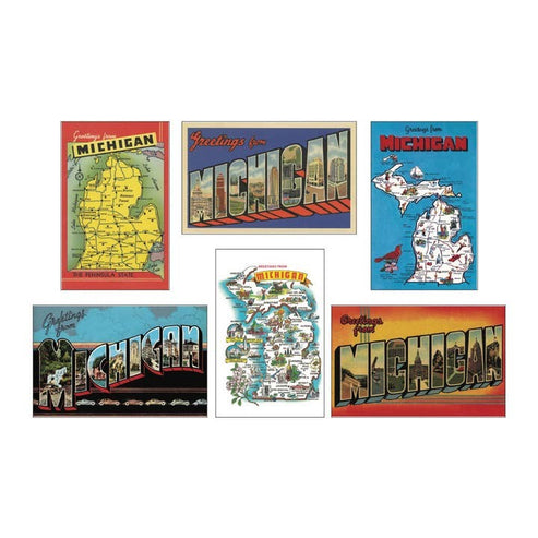 Greetings from Michigan Six Postcard Set – Bridge + Main Market